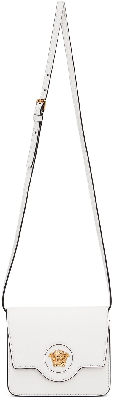 Versace White 'La Medusa' Shoulder Bag Versace