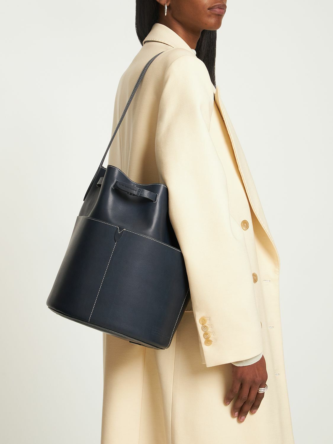 ANYA HINDMARCH - Return To Nature Leather Bucket Bag Anya Hindmarch
