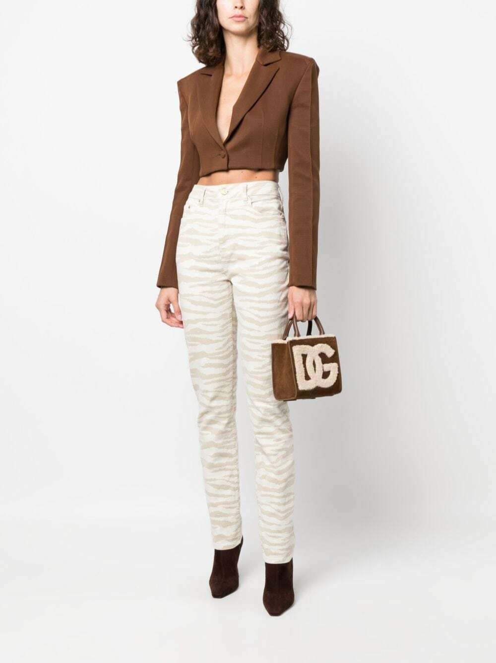 DOLCE & GABBANA - Dg Logo Shearling Mini Bag Dolce & Gabbana