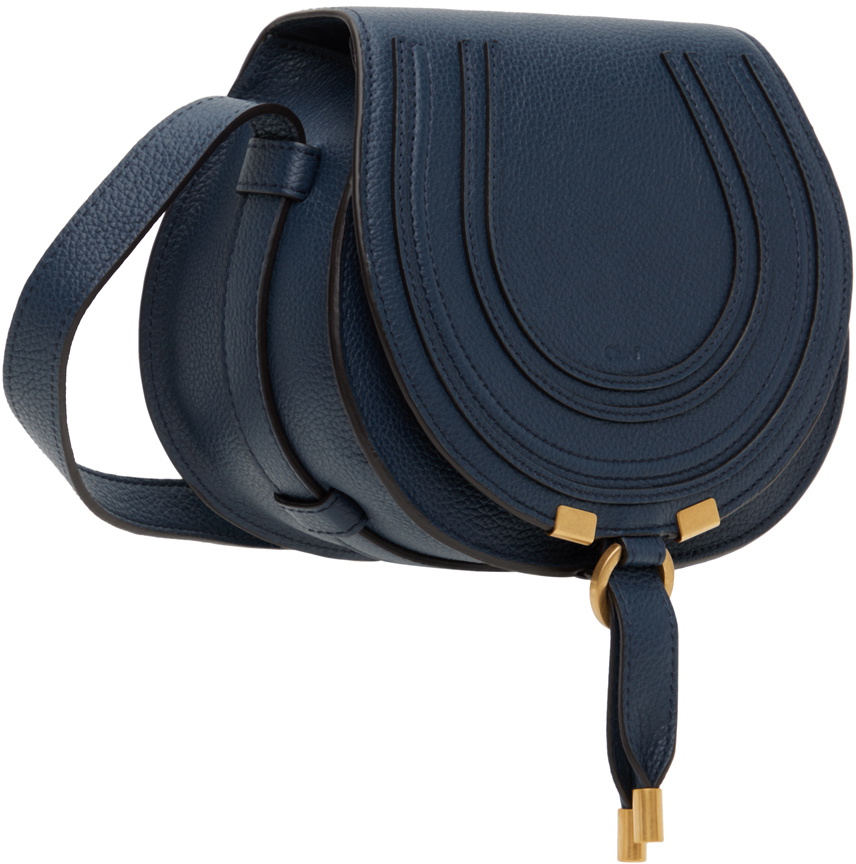 Chloé Navy Small Marcie Saddle Bag Chloe