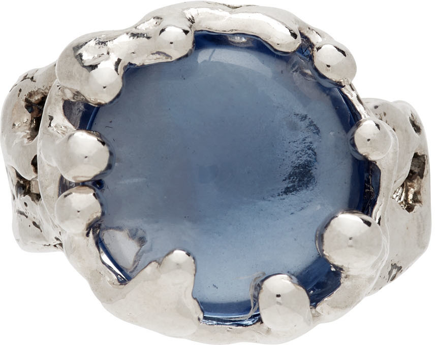 Mondo Mondo Silver & Blue Magician Ring Mondo Mondo