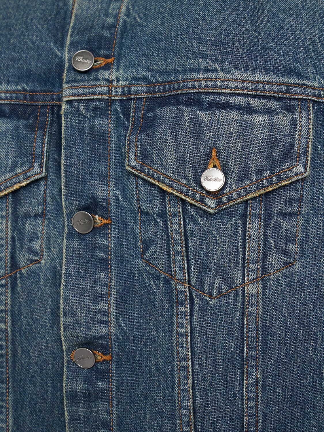 KHAITE Ross Cotton Denim Jacket Khaite