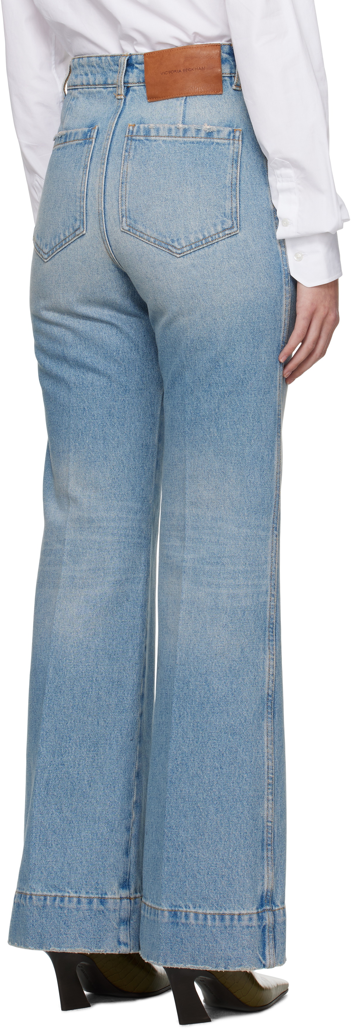 Victoria Beckham Blue Alina High Waisted Jeans Victoria Beckham