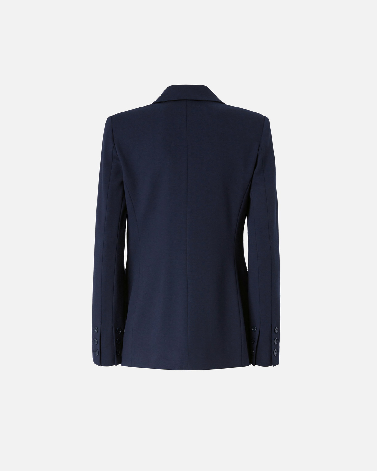 Pinko Single Breasted Blazer With Structured Shoulders Total Eclipse Blue Pinko