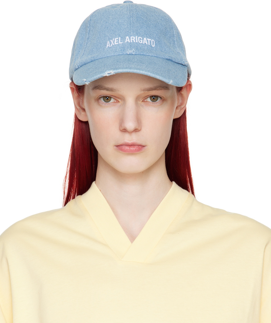 Axel Arigato Blue Block Distressed Cap Axel Arigato