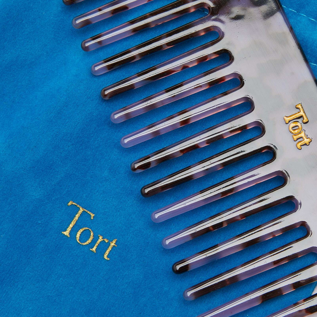 Tort Women's Elva Comb in Purple Leopard Tort