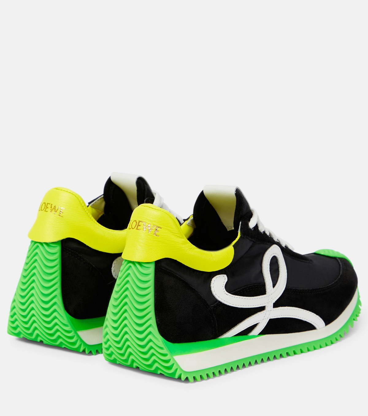 Loewe - Flow suede-paneled sneakers Loewe