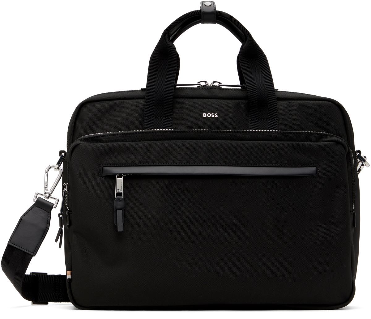 BOSS Black Multi-Pocket Briefcase BOSS