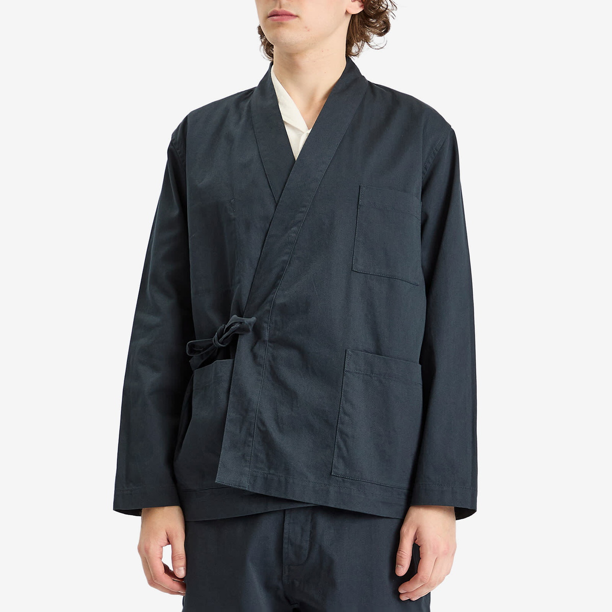 Universal Works Men's Kyoto Work Jacket in Navy Universal Works