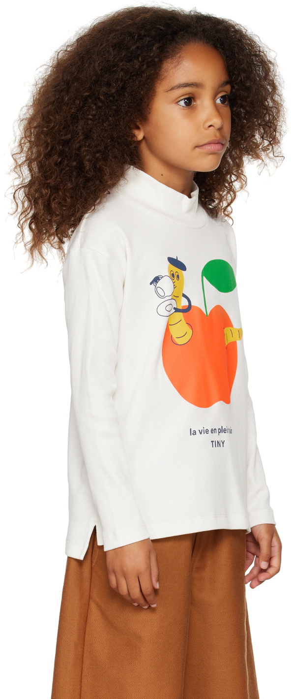 TINYCOTTONS Kids White 'La Vie' T-Shirt TINYCOTTONS