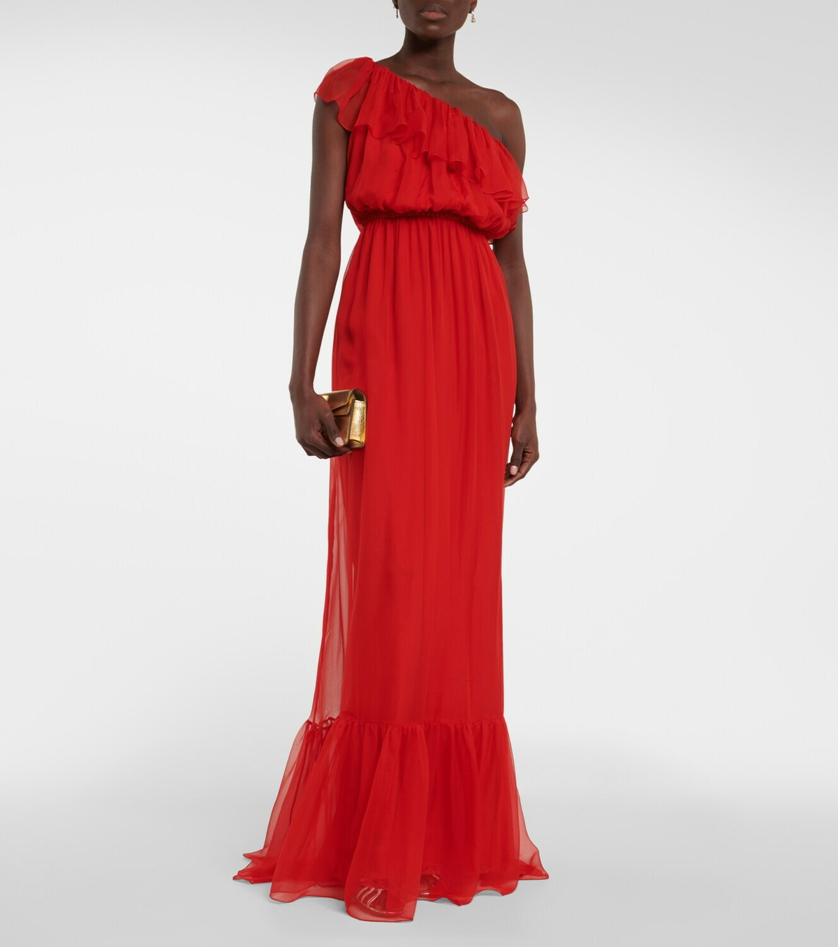 Gucci - One-shoulder silk gown Gucci