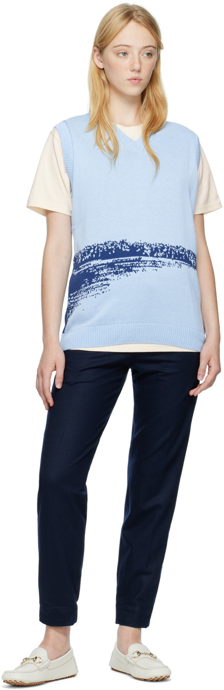 Manors Golf Blue Graphic Vest Manors Golf