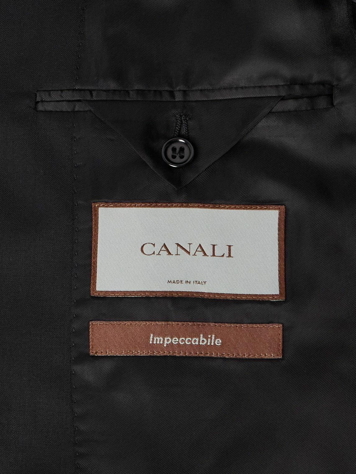 Canali - Super 130s Wool Suit Jacket - Black Canali