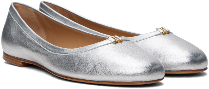 Chloé Silver Marcie Ballerina Flats Chloe