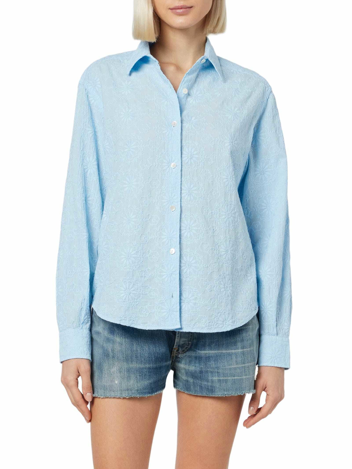 MC2 Saint Barth Woman Classic Sangallo Cotton Shirt Meredith MC2 Saint ...