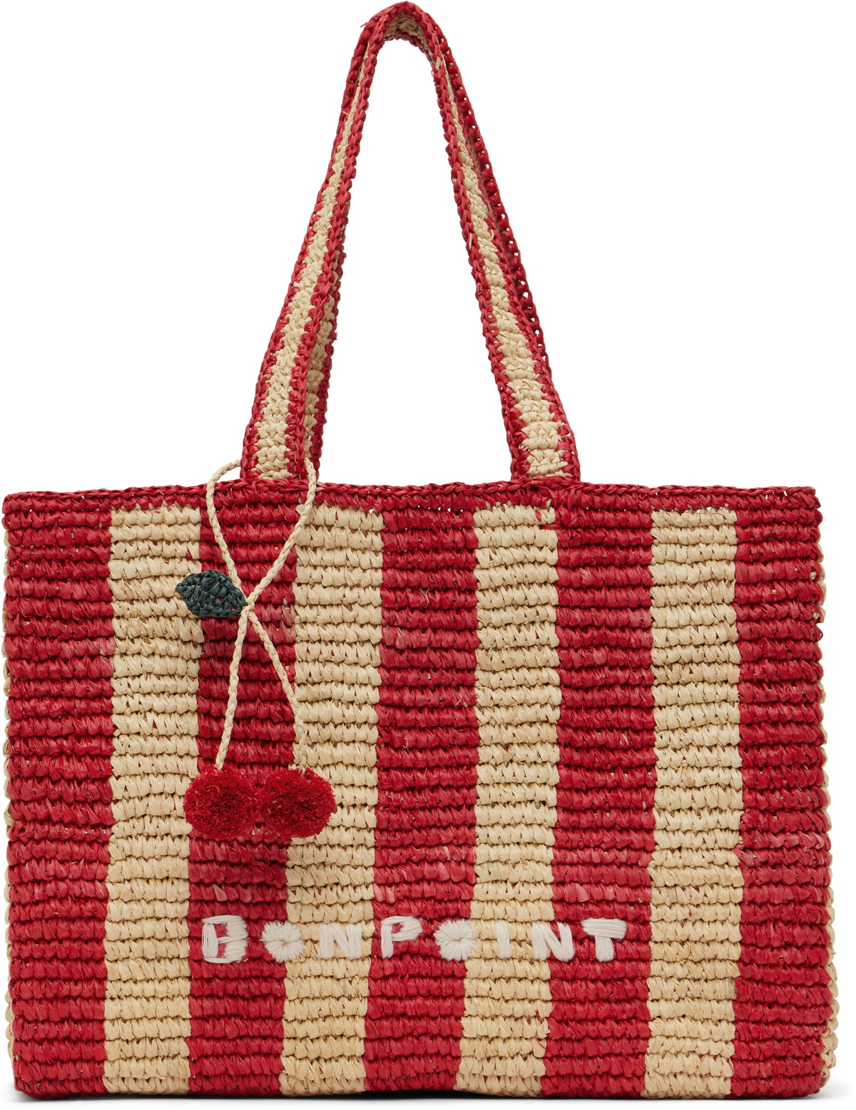 Bonpoint Kids Beige & Red Esma Tote Bonpoint