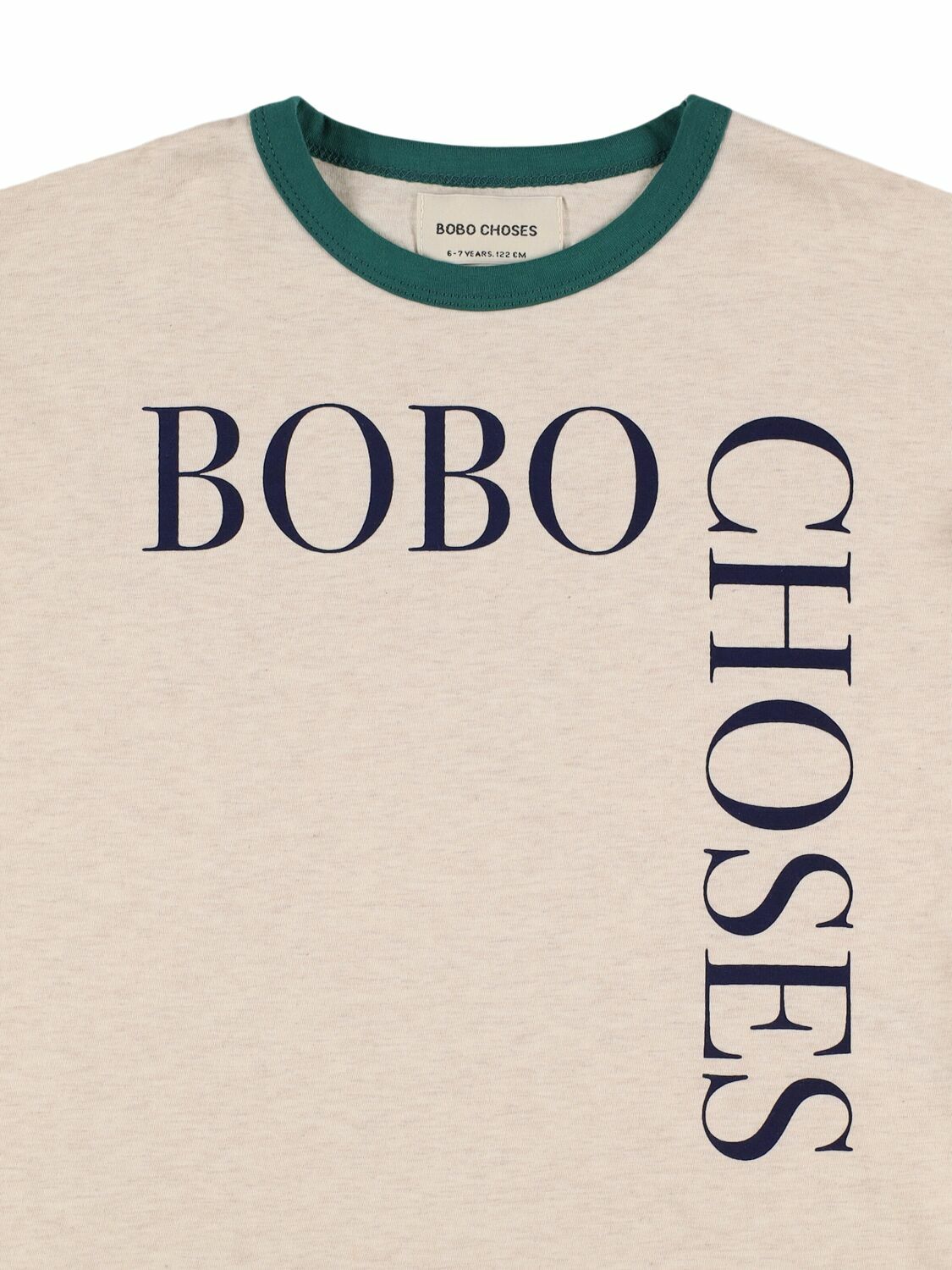 BOBO CHOSES Logo Print Organic Cotton T-shirt Bobo Choses