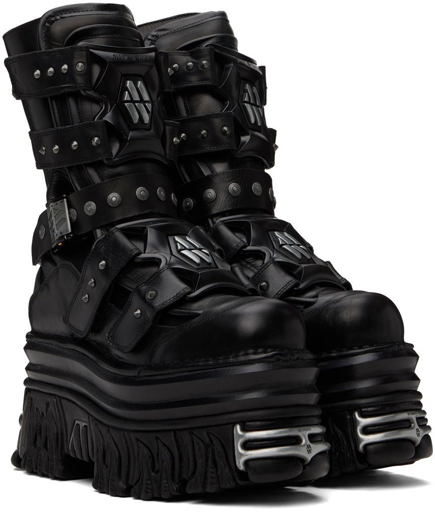 VETEMENTS Black New Rock Edition Gamer Boots Vetements