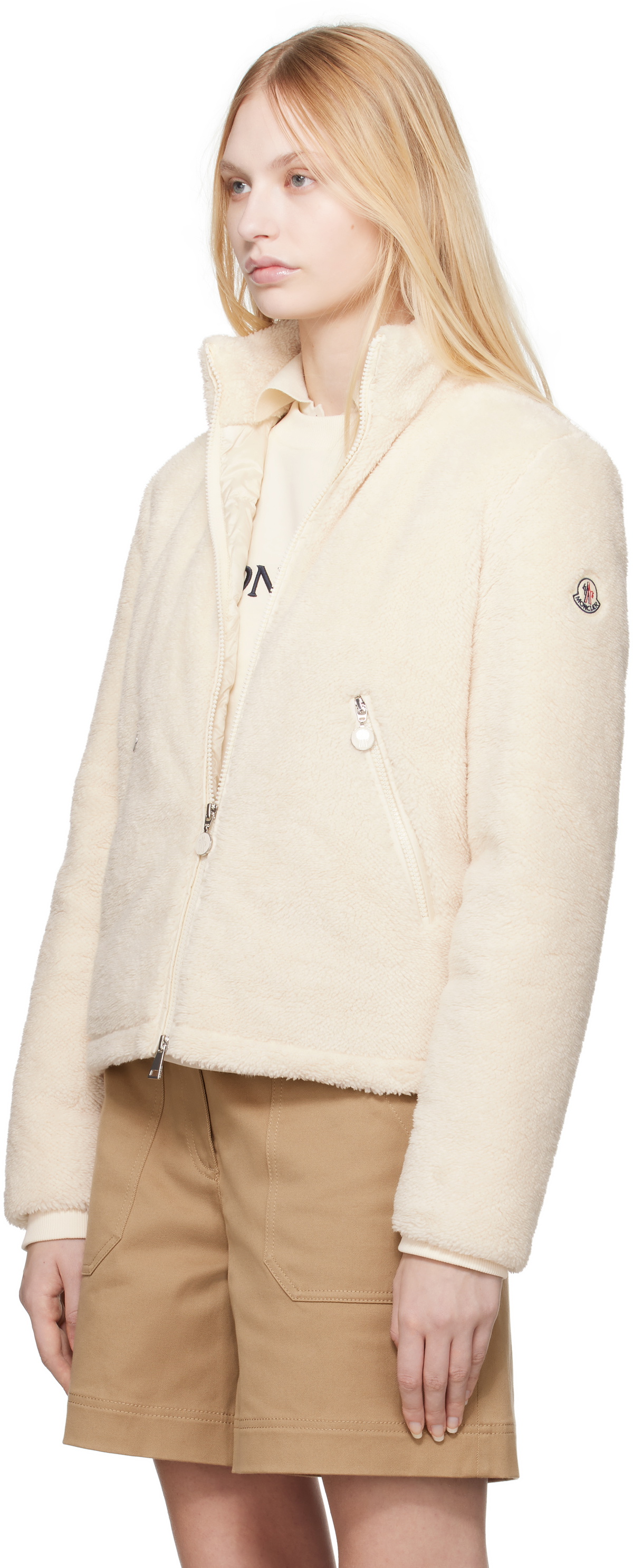 Moncler Off-White Teddy Down Jacket Moncler