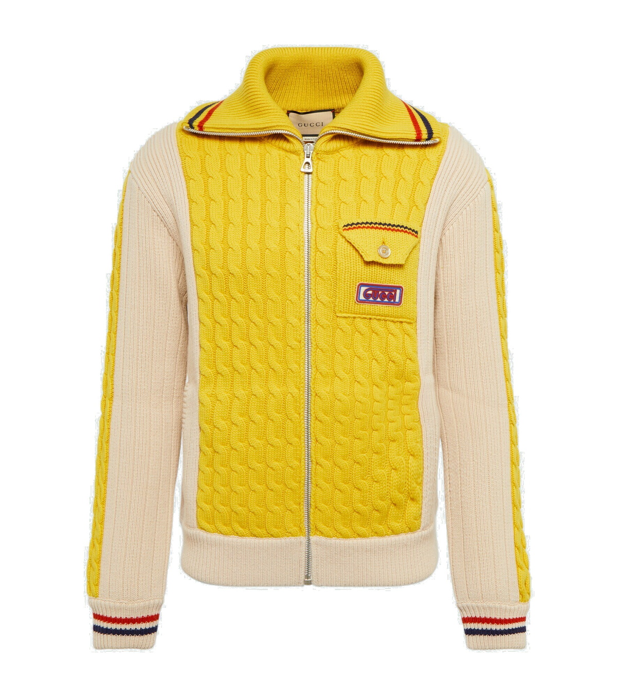 Gucci - Cable-knit wool cardigan Gucci