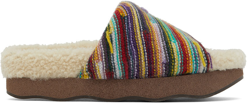 Chloé Multicolor Wavy Slides Chloe