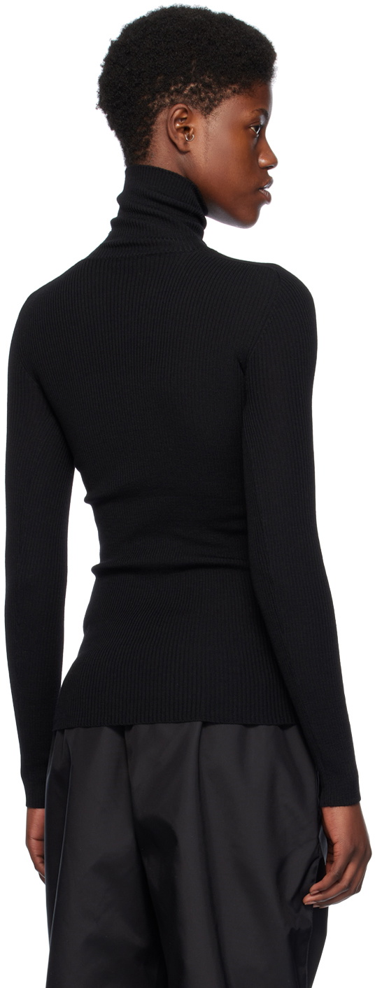 WARDROBE.NYC Black Ribbed Turtleneck WARDROBE.NYC