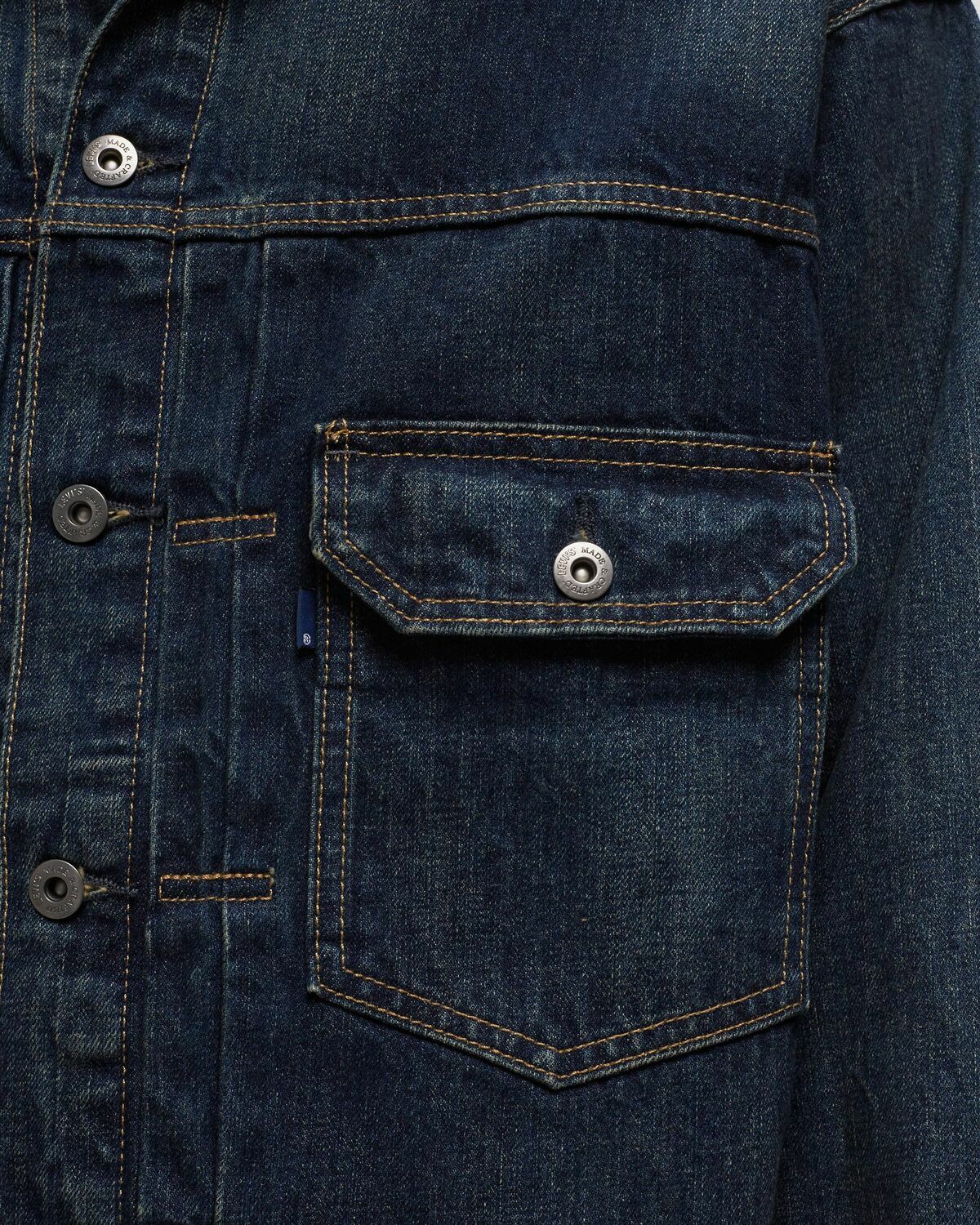 Levis Lmc Overszd Type Ii Trkr Blue Denim Jackets Levis