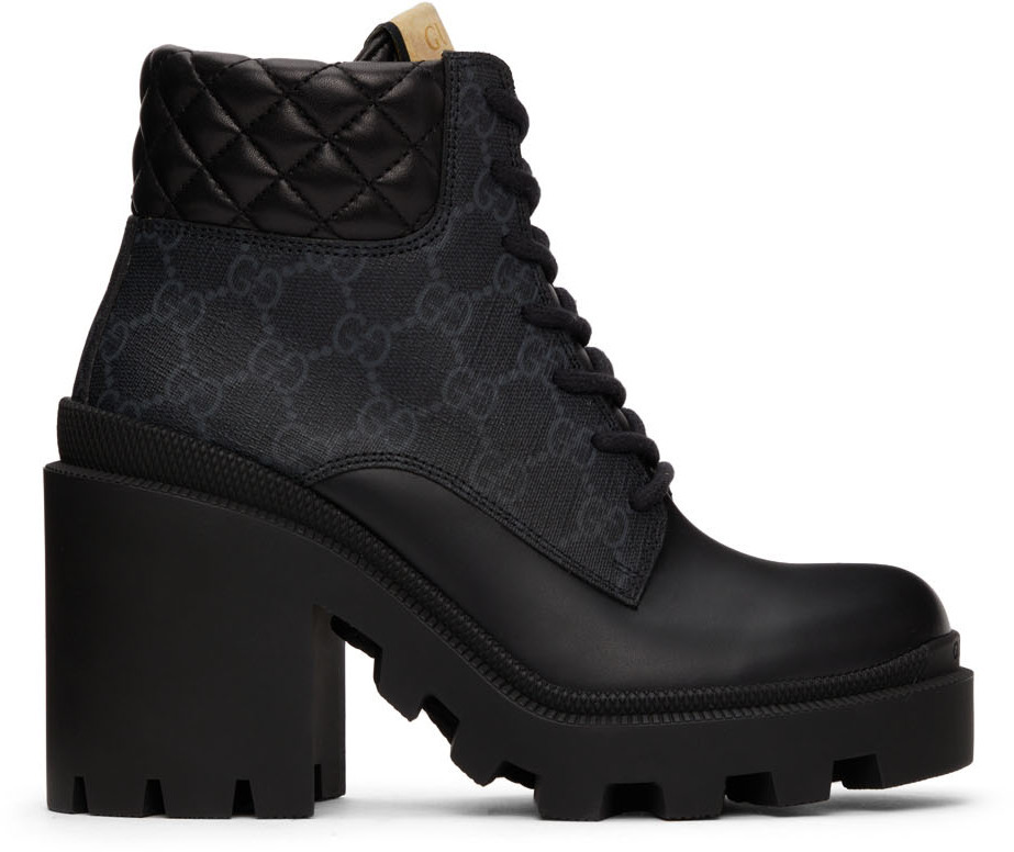 Gucci Black GG Ankle Boots Gucci