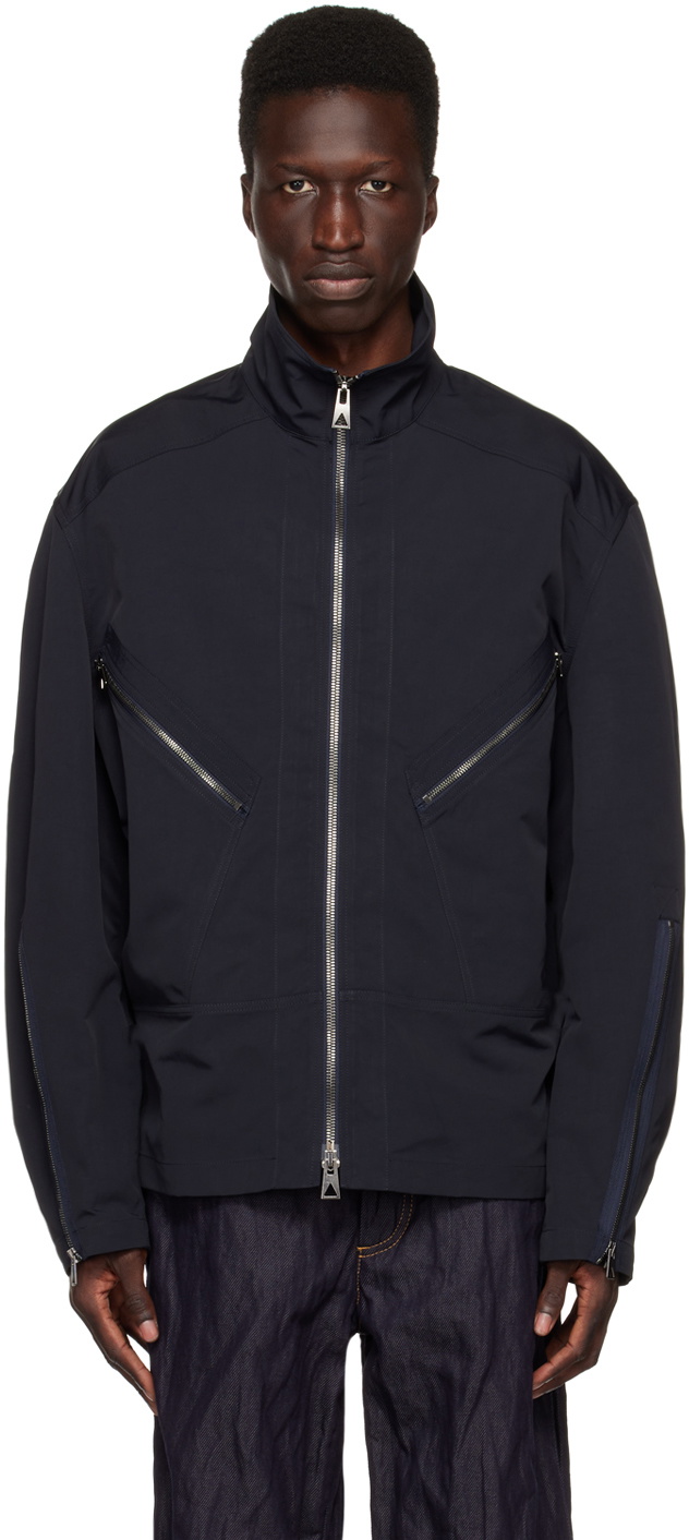 Bottega Veneta Navy Zip Jacket Bottega Veneta