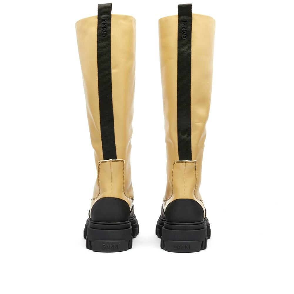 GANNI Women's Cleated High Tubular Boot in Sand GANNI