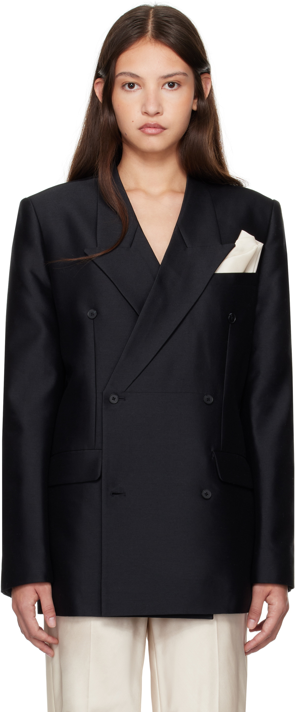 GIA STUDIOS Black Annie H Blazer GIA STUDIOS