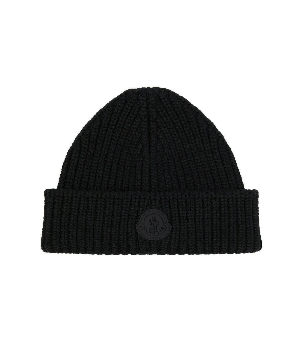 Moncler Logo ribbed-knit wool beanie Moncler