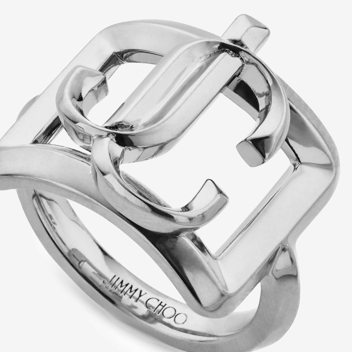 Jimmy Choo Square Jc Slim Ring Jimmy Choo