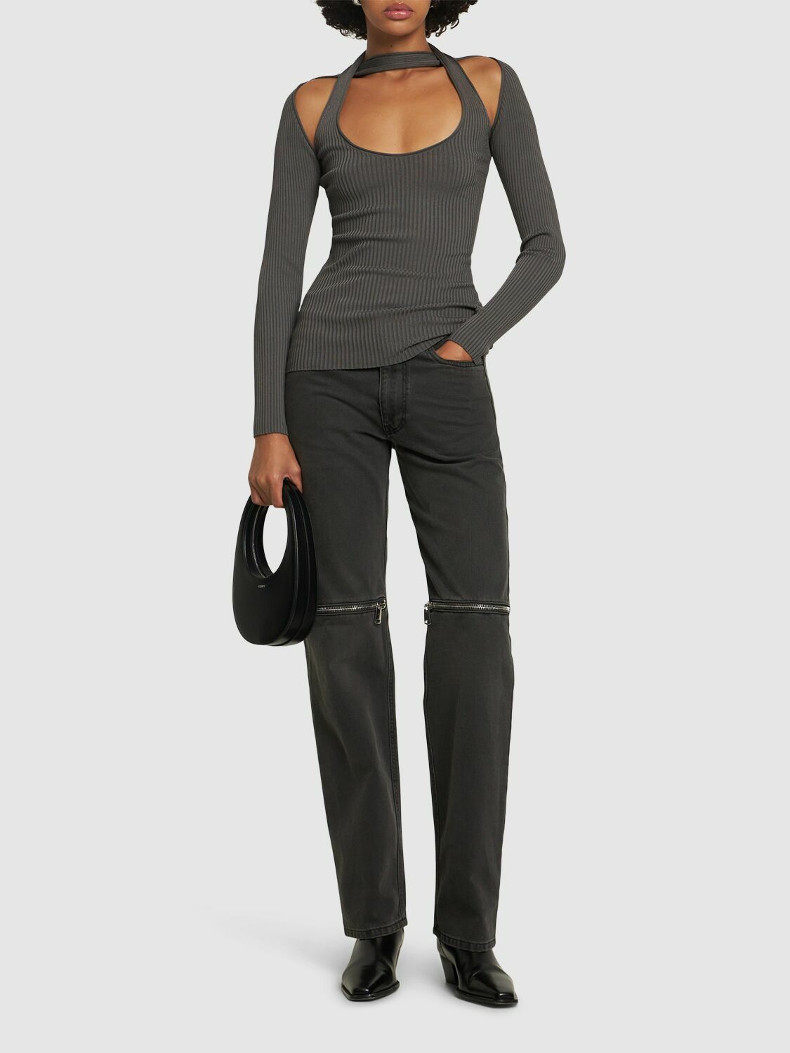 COPERNI Knee-zip Denim Pants Coperni