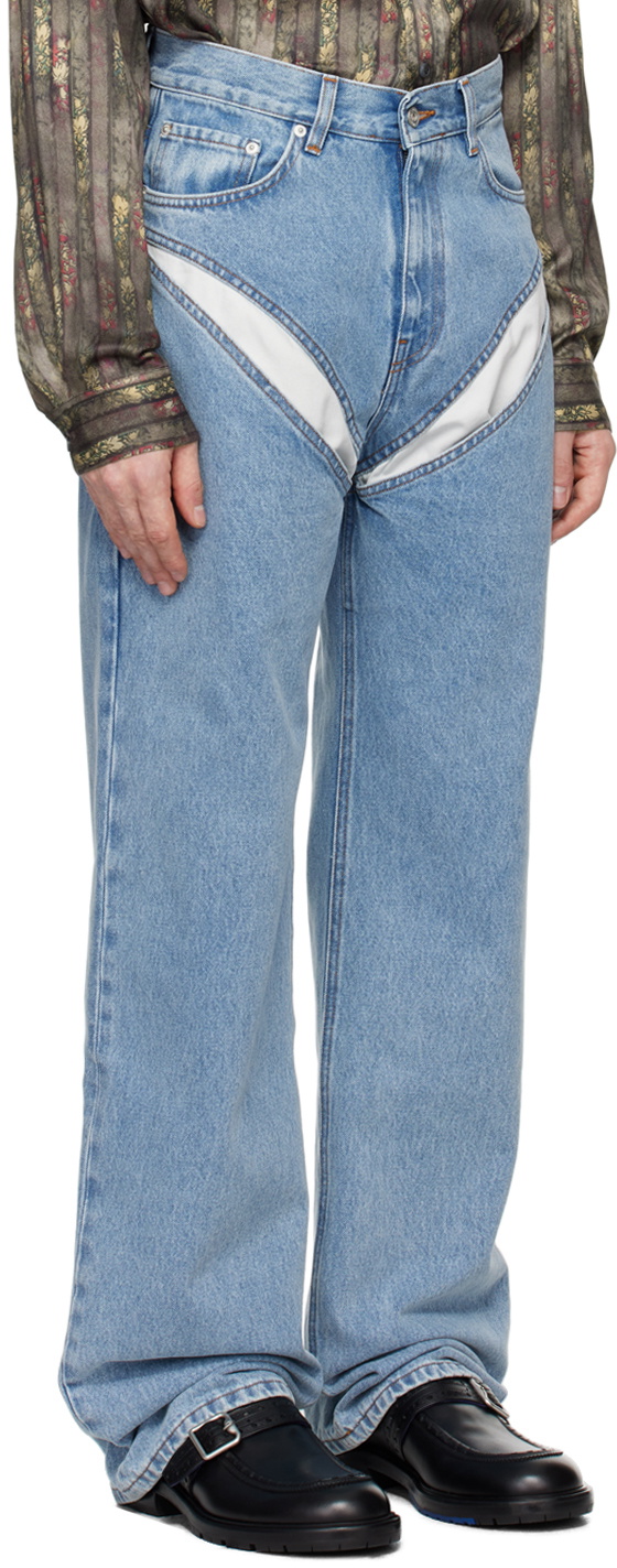 Y/Project Blue Cut Out Jeans Y/Project