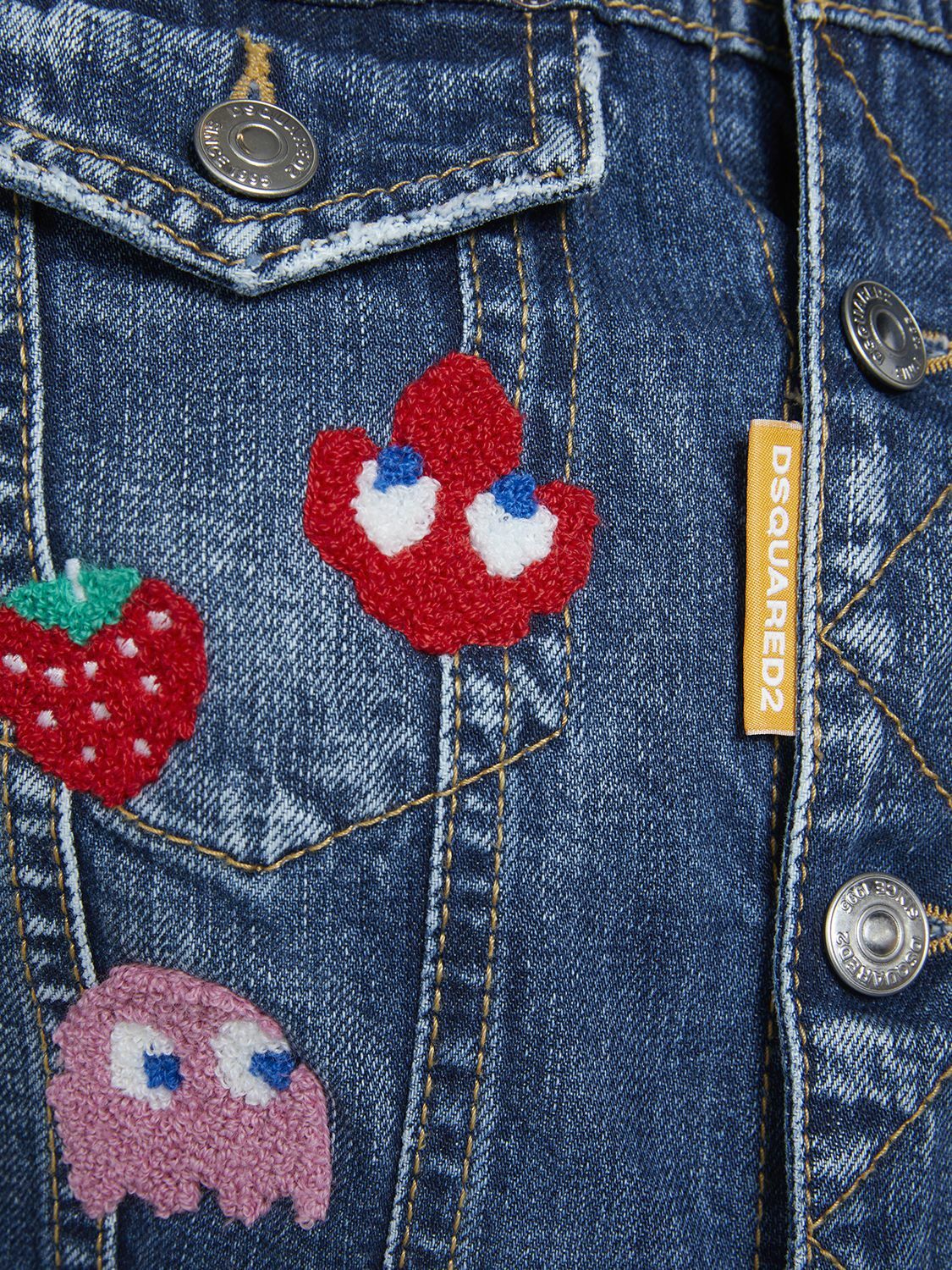 DSQUARED2 - Pac-man Cotton Denim Jacket Dsquared2