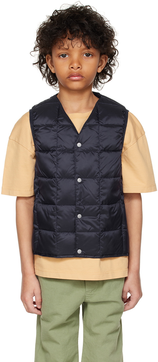 TAION Kids Navy V-Neck Down Vest Taion Extra