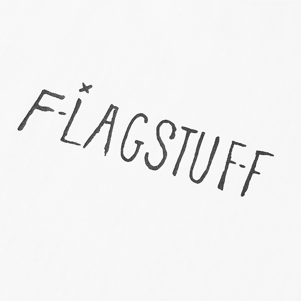 Flagstuff Men's Happy Logo T-Shirt in White Flagstuff