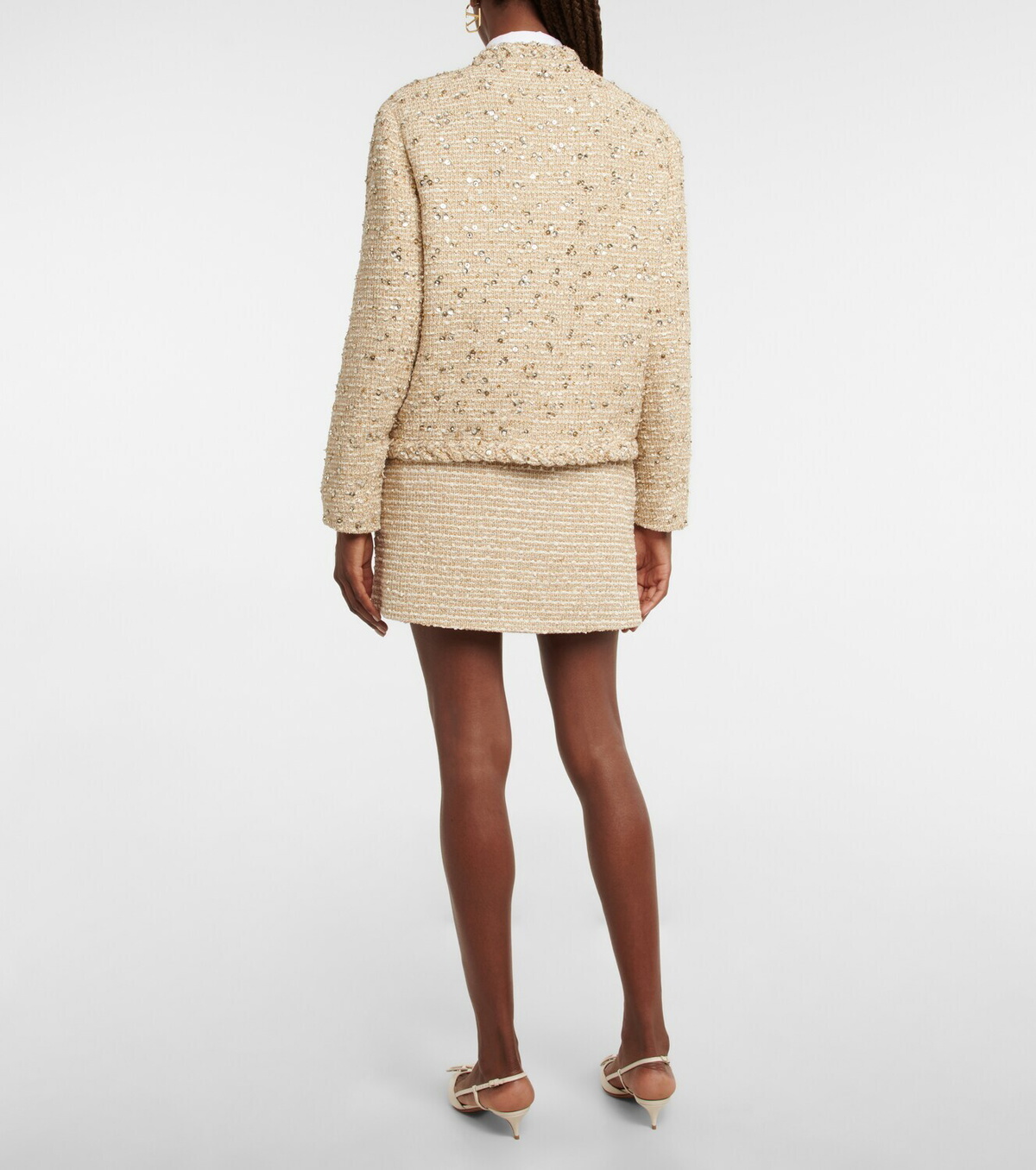 Valentino Embellished tweed jacket Valentino