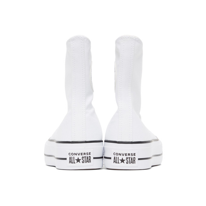 Converse White Platform Chuck Taylor All Star High Sneakers Converse