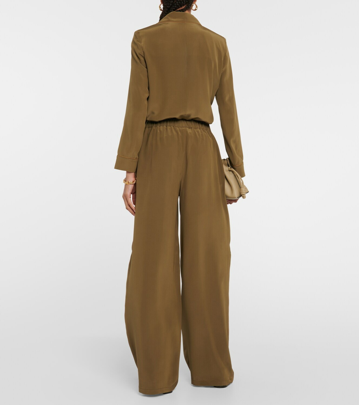 Max Mara Zigano straight silk pants Max Mara
