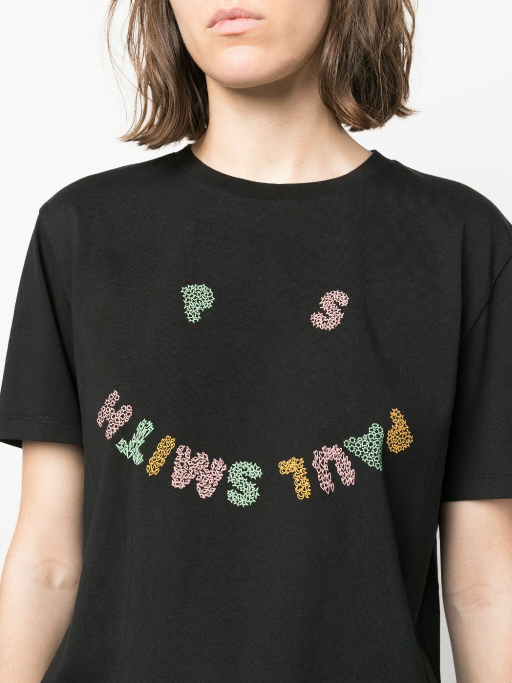 PS PAUL SMITH - Happy Logo Cotton T-shirt PS by Paul Smith