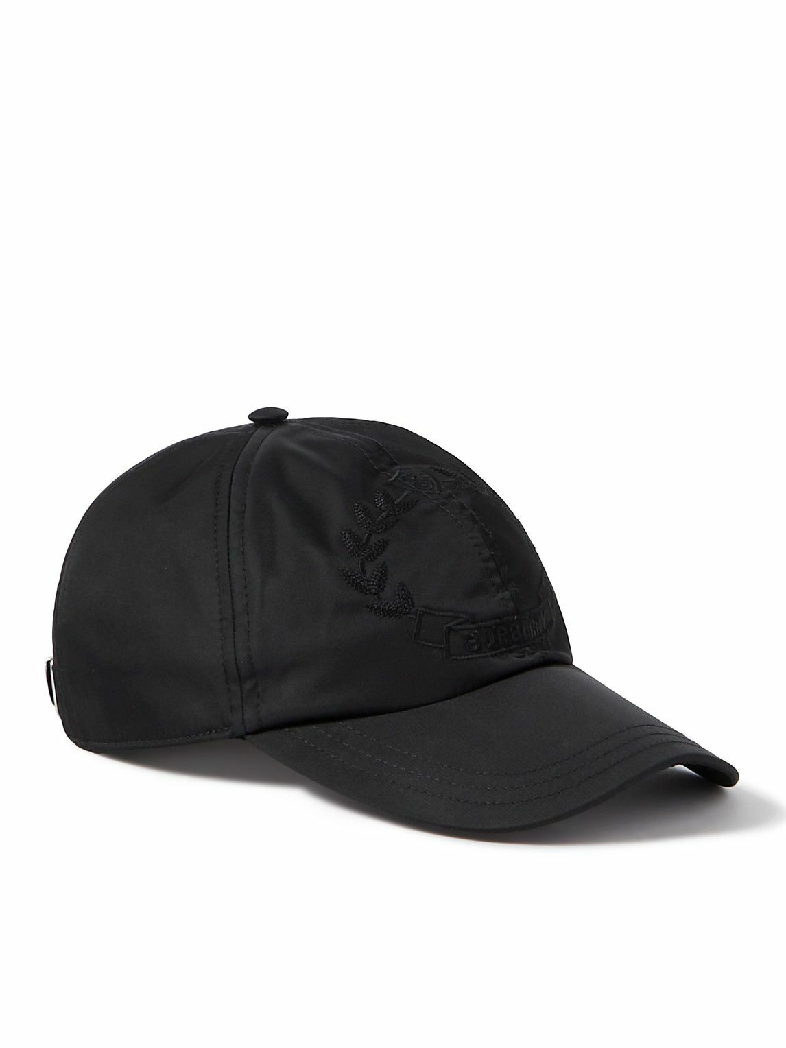 Burberry - Logo-Embroidered Shell Baseball Cap - Black Burberry