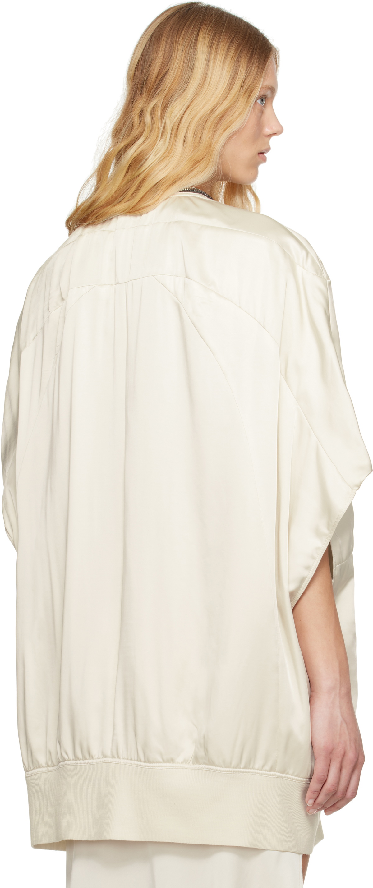 Rick Owens Off-White Hollywood Girdered Bubble Bomber Jacket Rick Owens