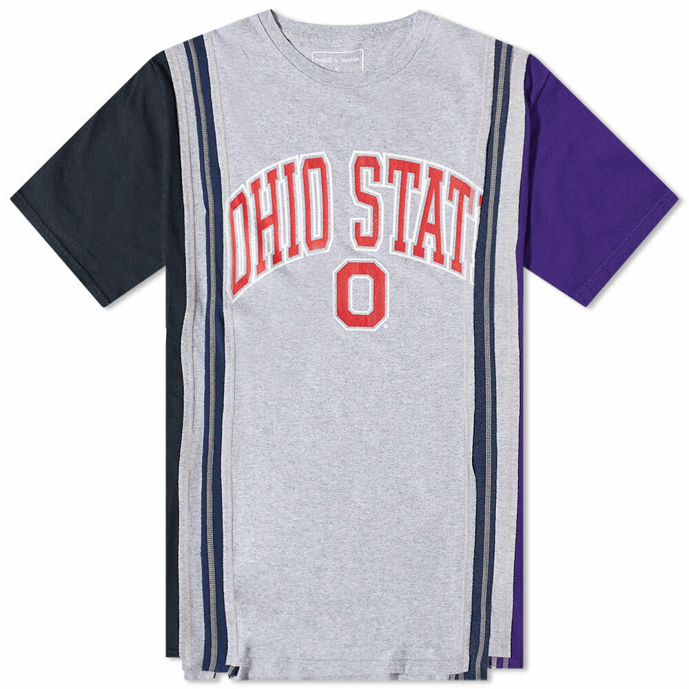 Needles Men's 7 Cuts College T-Shirt in Assorted Needles