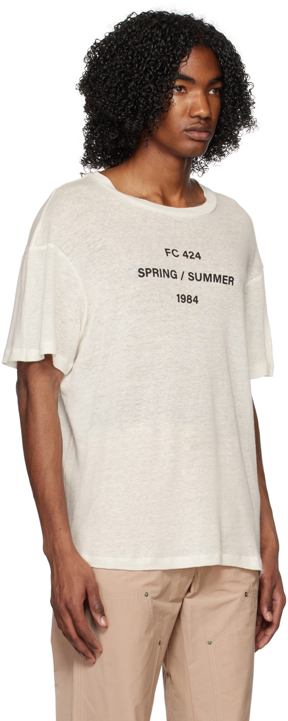 424 White Printed T-Shirt 424