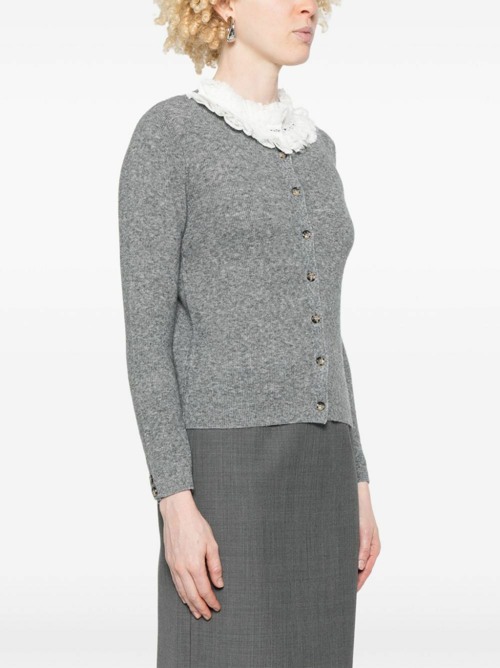 SHUSHU/TONG Lace-Trim Cardigan Shushu/Tong