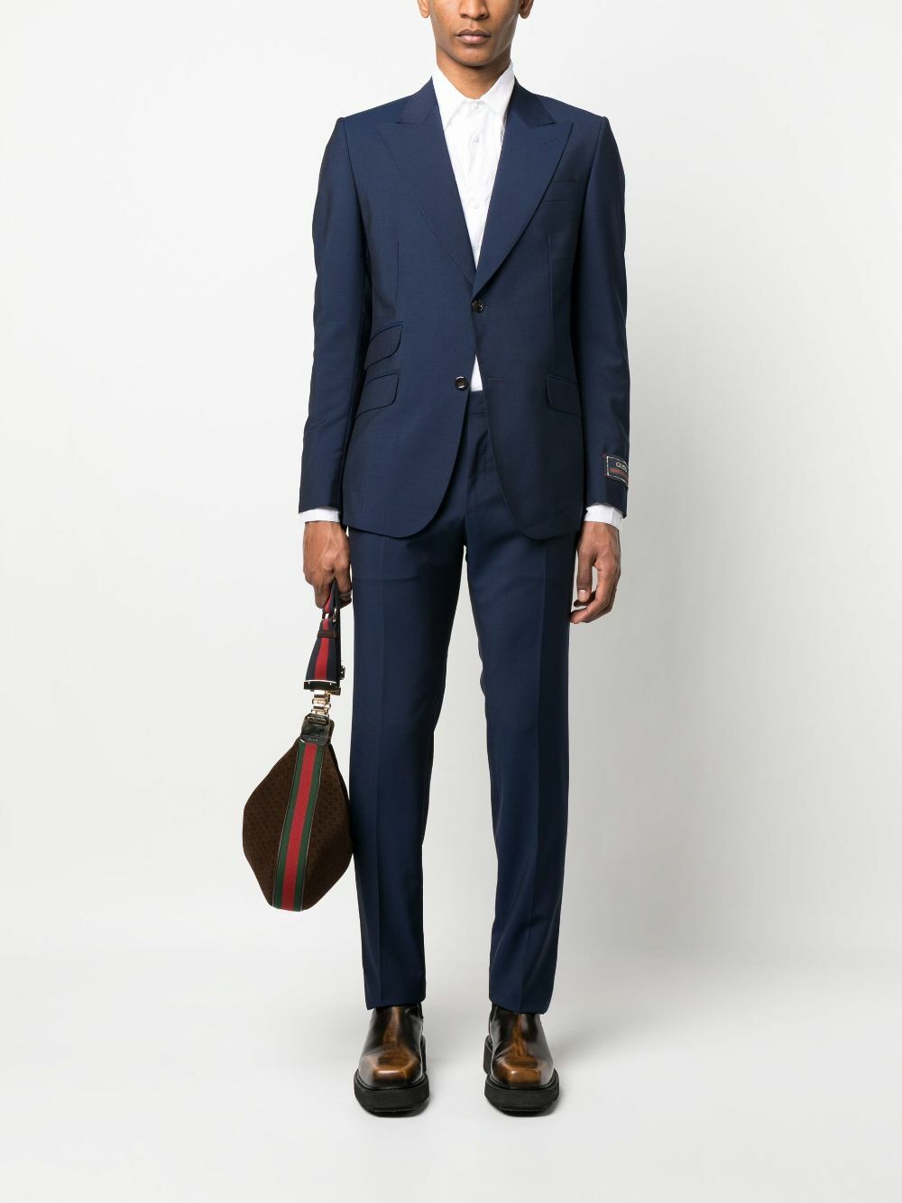 Gucci Blue Single-Breasted Wool Suit Gucci