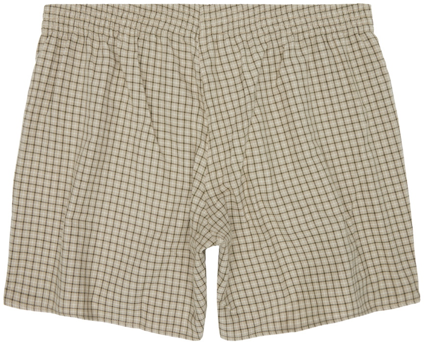 ERL Beige Plaid Boxers ERL