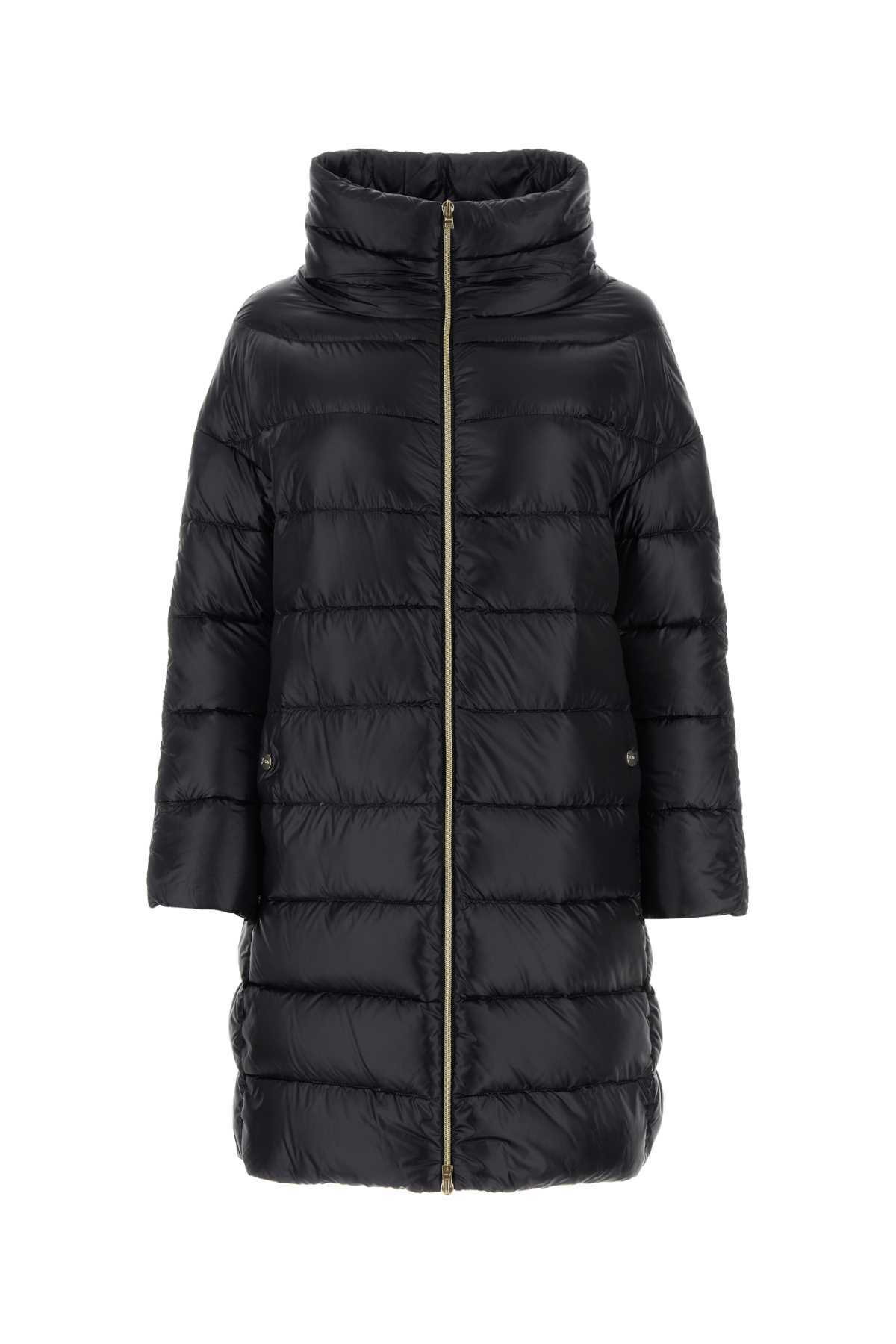 Herno Black Nylon Matilde Down Jacket Herno